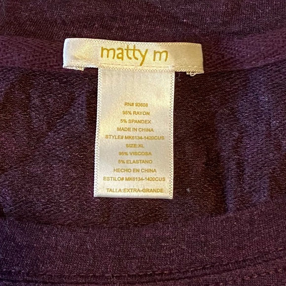 Matty M | Sweaters | Marty M Xl Side Zips Sweater In Burgundy | Poshmark